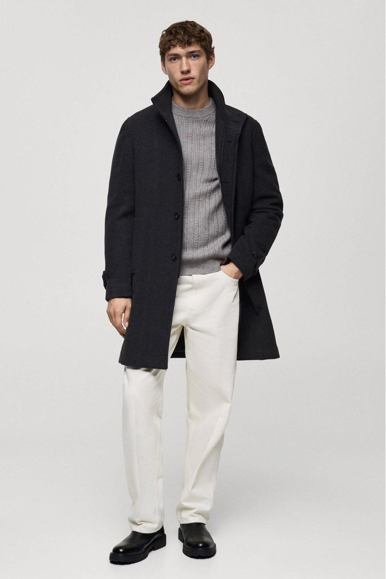 Mango Man manteljas grijs kopen? | Morgen in huis | wehkamp