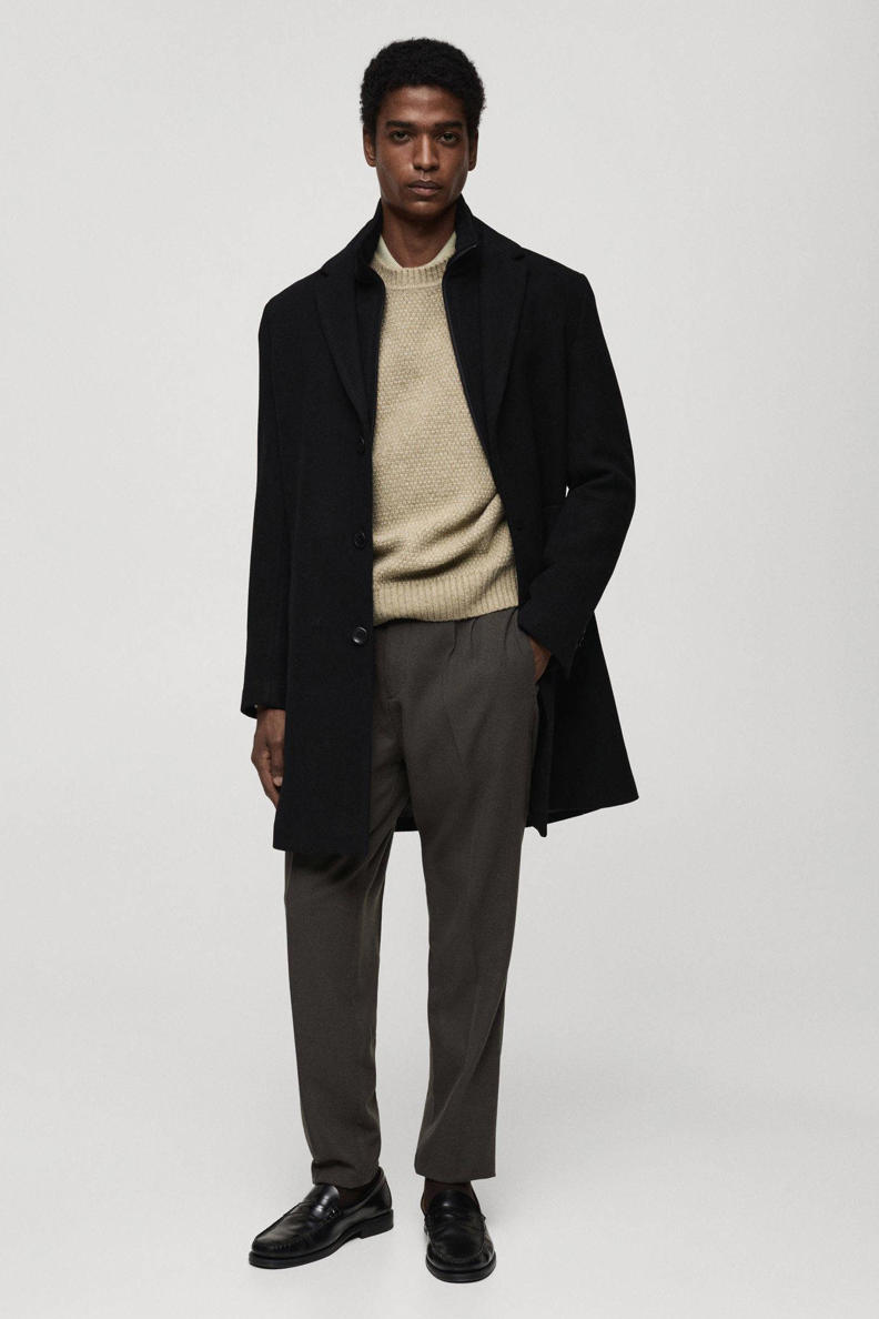 Mango Man manteljas zwart kopen? | Morgen in huis | wehkamp