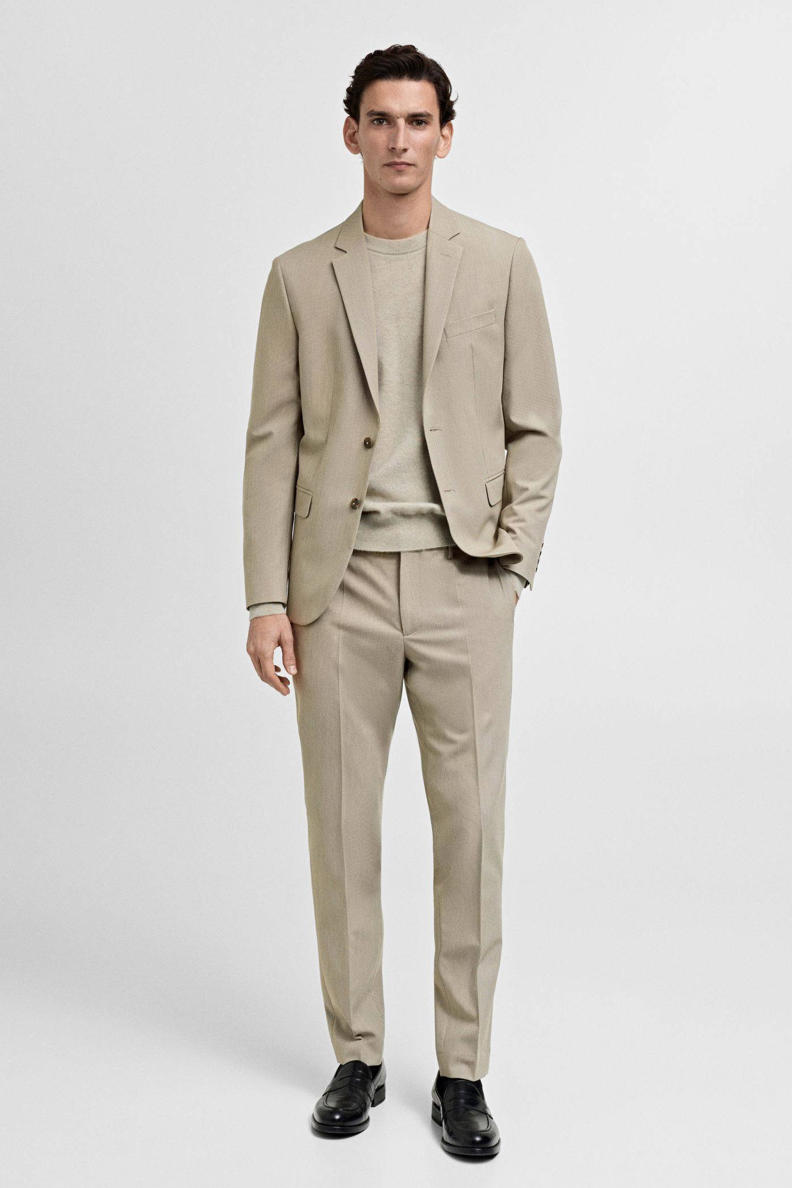 Mango Man colbert beige kopen? | Morgen in huis | wehkamp