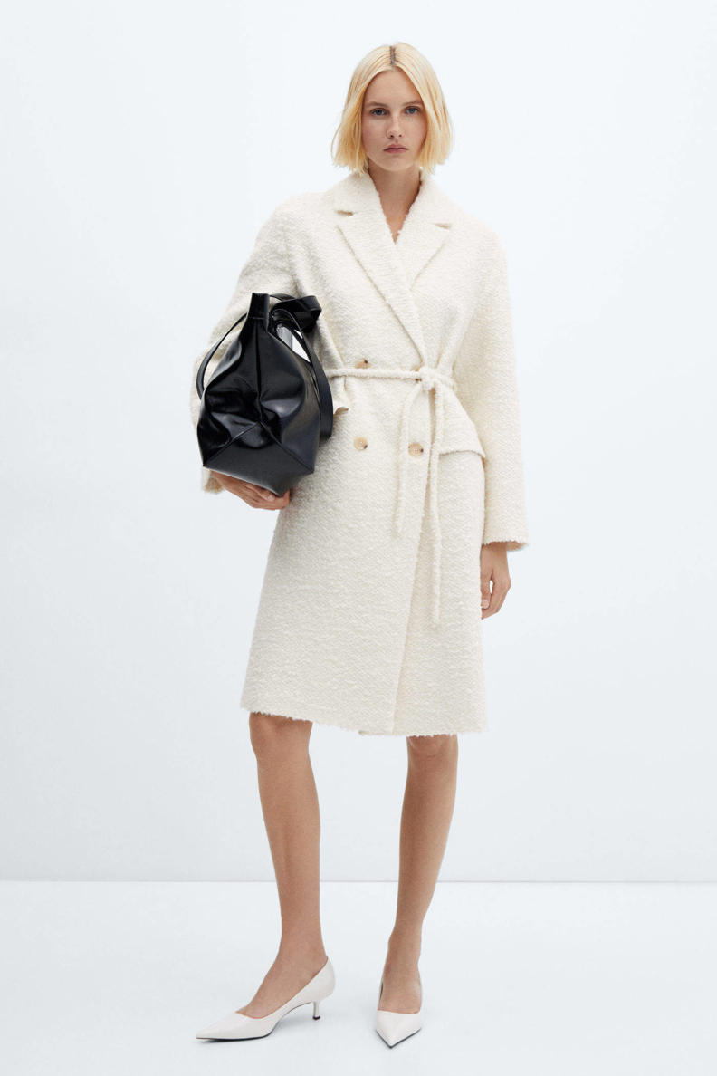 Mango manteljas ecru kopen? | Morgen in huis | wehkamp