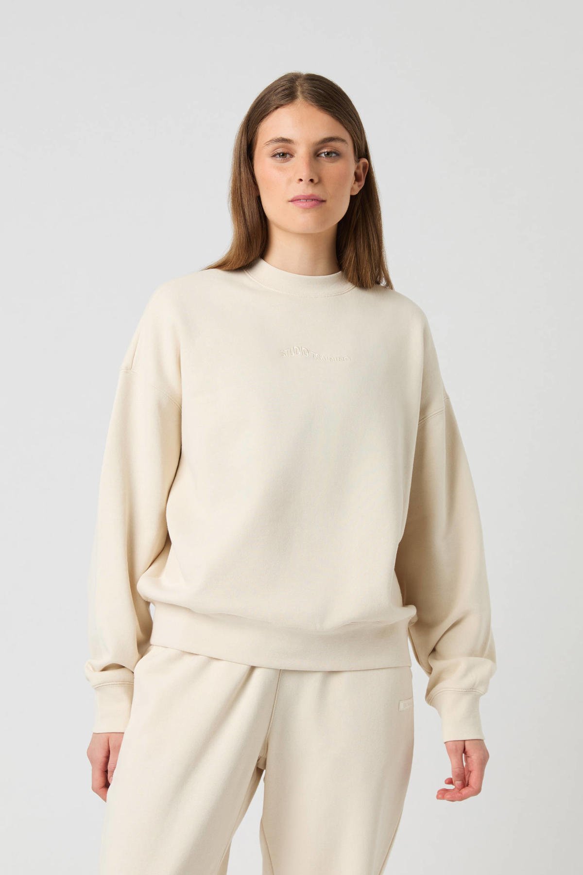 Björn Borg sweater Studio Oversized ecru | wehkamp
