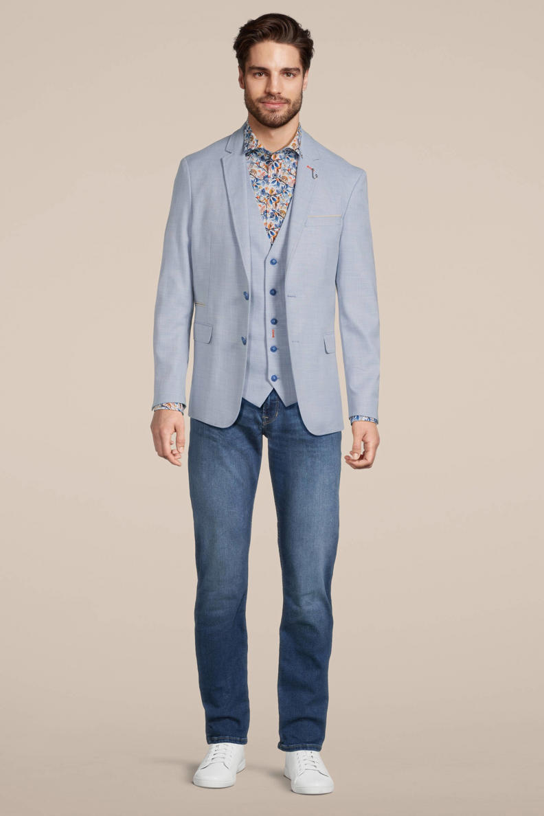 A fish named Fred regular fit colbert lichtblauw | wehkamp