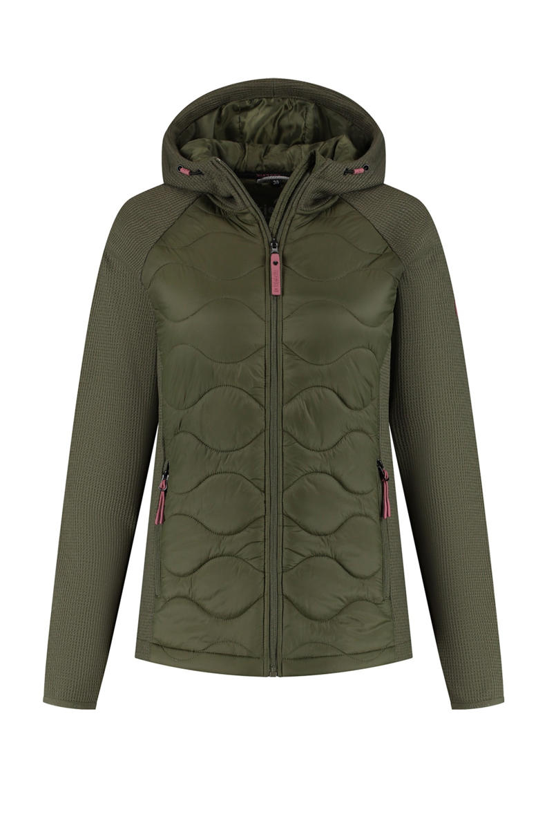 Kjelvik outdoor jas Veda groen | wehkamp