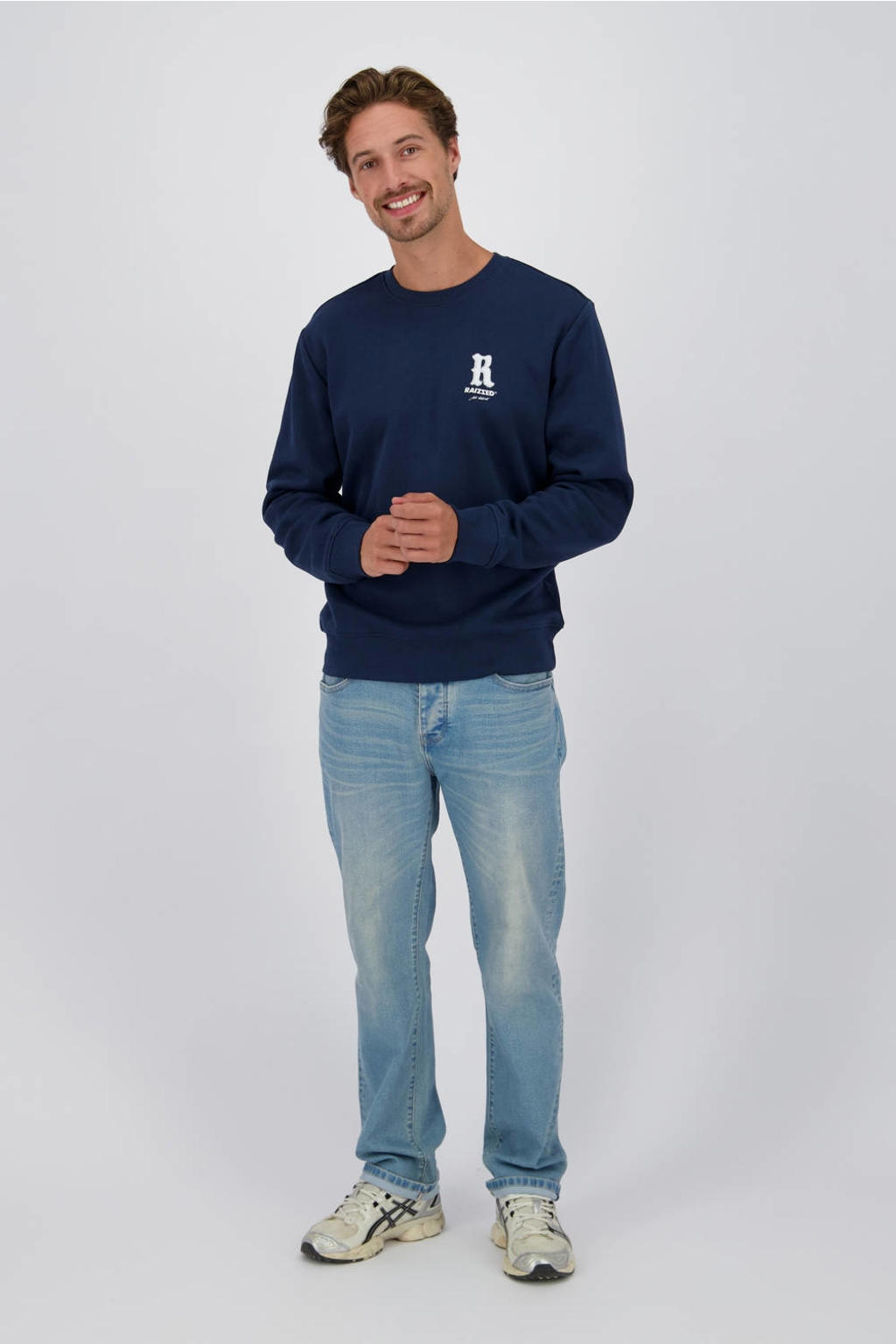 Raizzed sweater Nigu donkerblauw | wehkamp