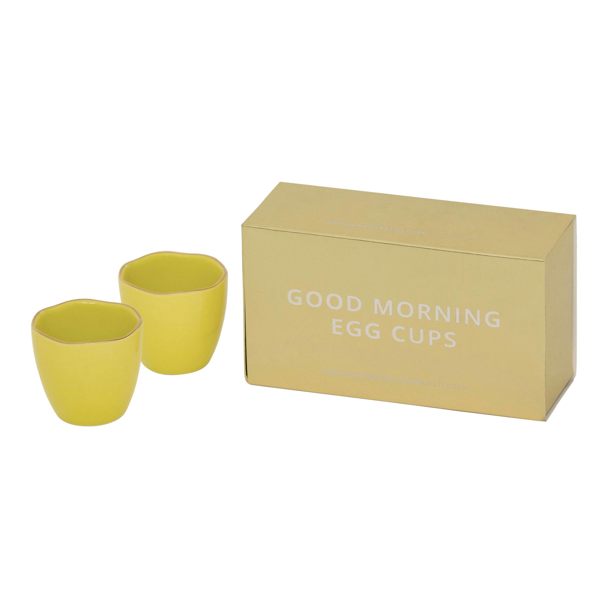 Urban Nature Culture eierdop Good Morning (set van 2) (geel) | wehkamp