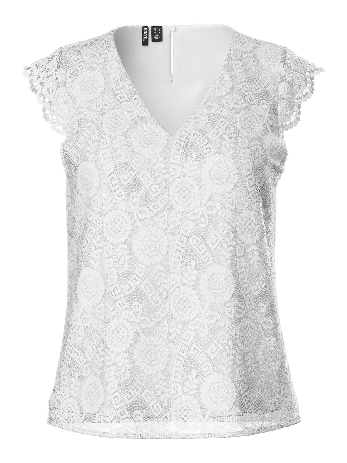 PIECES Curve top wit kopen? | Morgen in huis | wehkamp