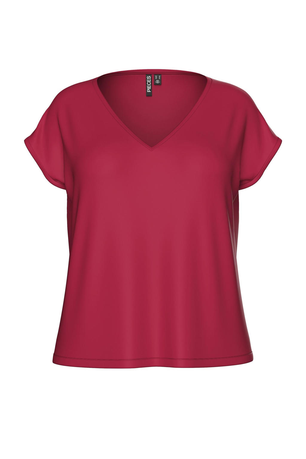 PIECES Curve top rood kopen? | Morgen in huis | wehkamp