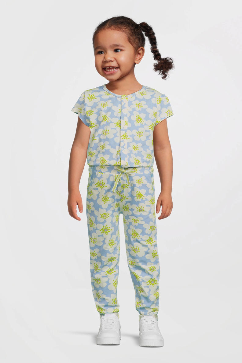 Quapi Mini regular jumpsuit blauw | wehkamp