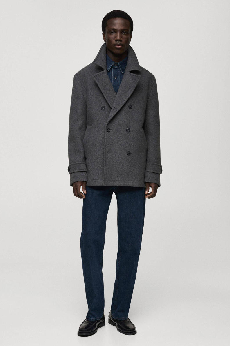 Mango Man manteljas grijs kopen? | Morgen in huis | wehkamp