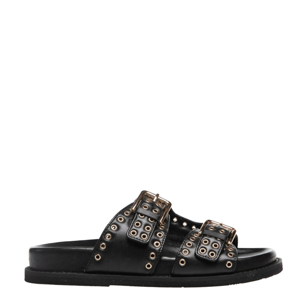 Copenhagen Shoes leren slippers zwart | wehkamp