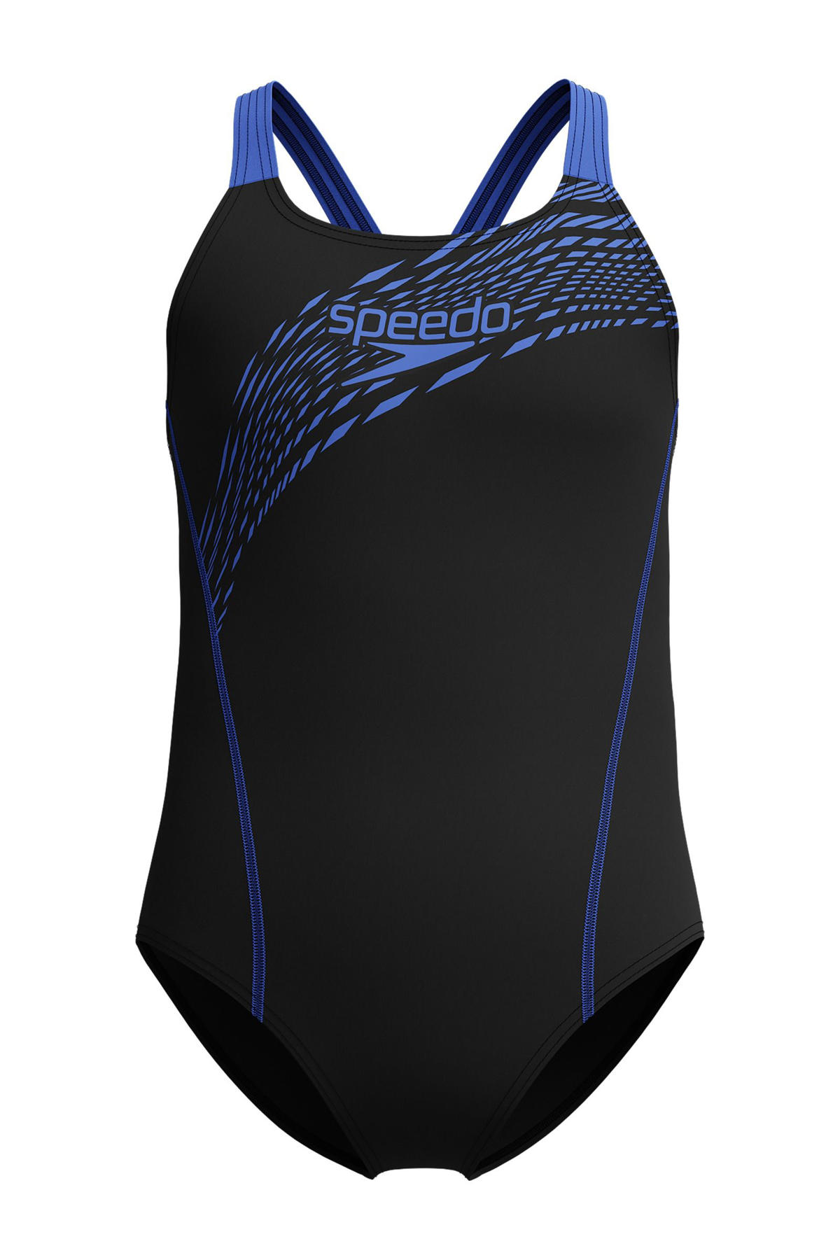 Speedo sportbadpak zwart/blauw | wehkamp