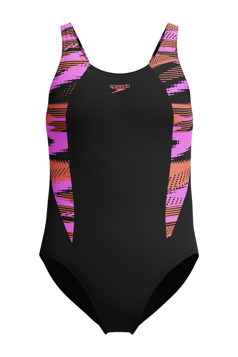 Speedo EnduraFlex sportbadpak Muscleback zwart/paars | wehkamp
