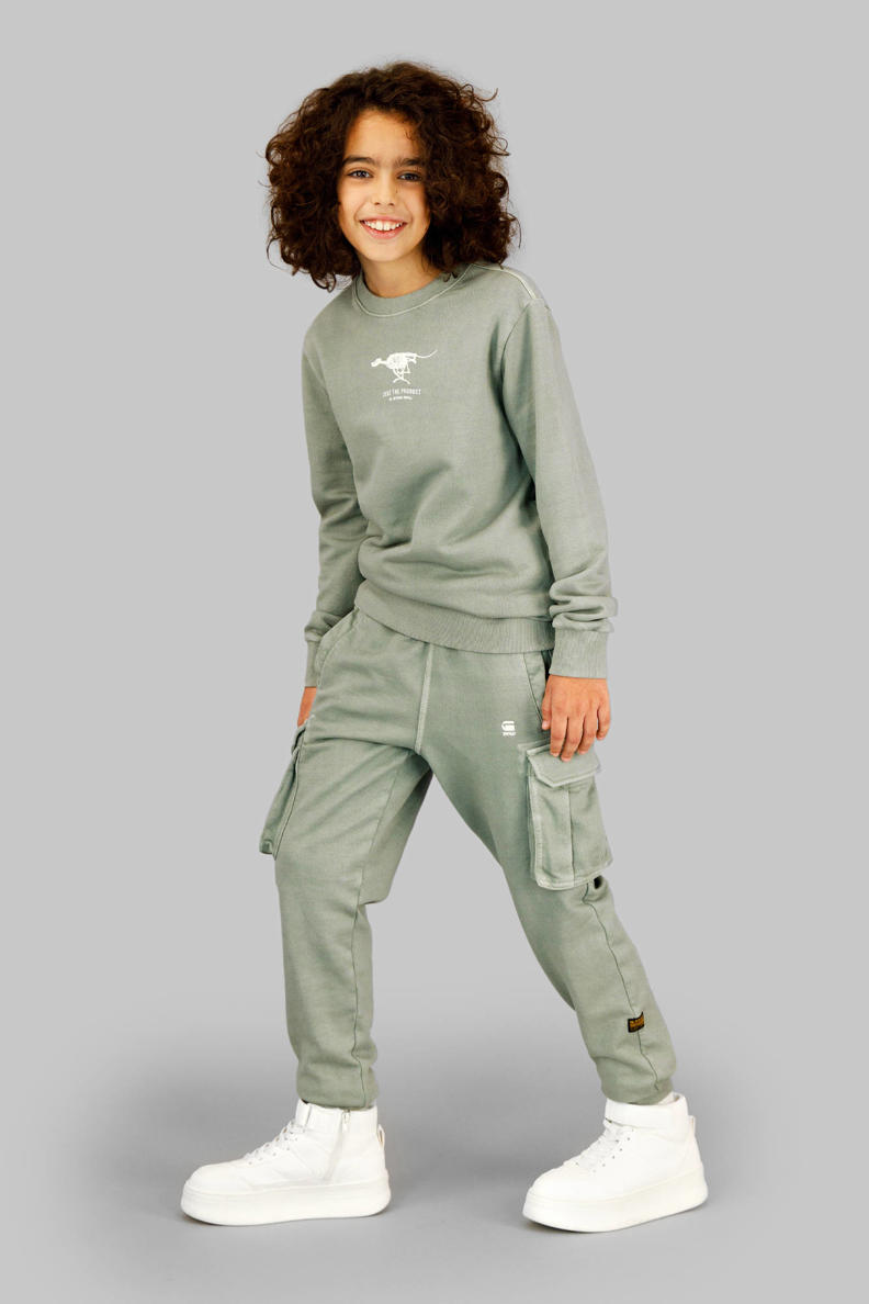 G-STAR sweat cargo salie groen | wehkamp