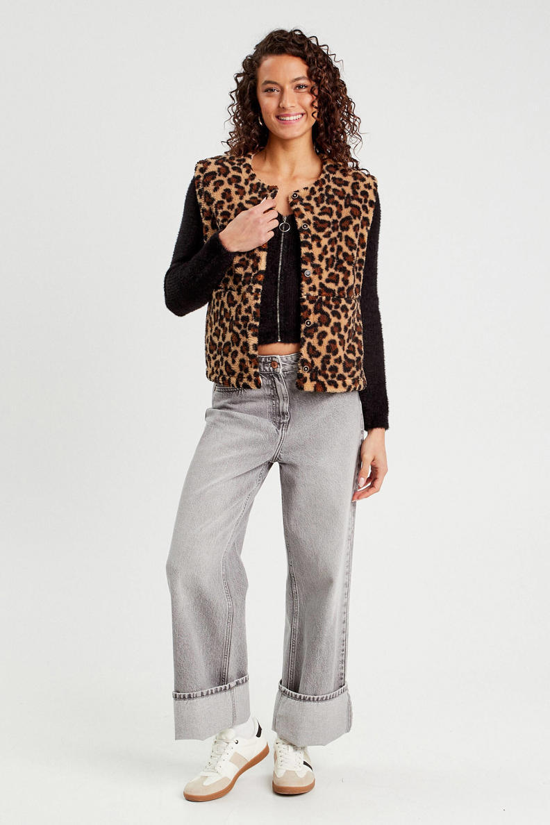 Cache Cache gebreid vest zwart | wehkamp