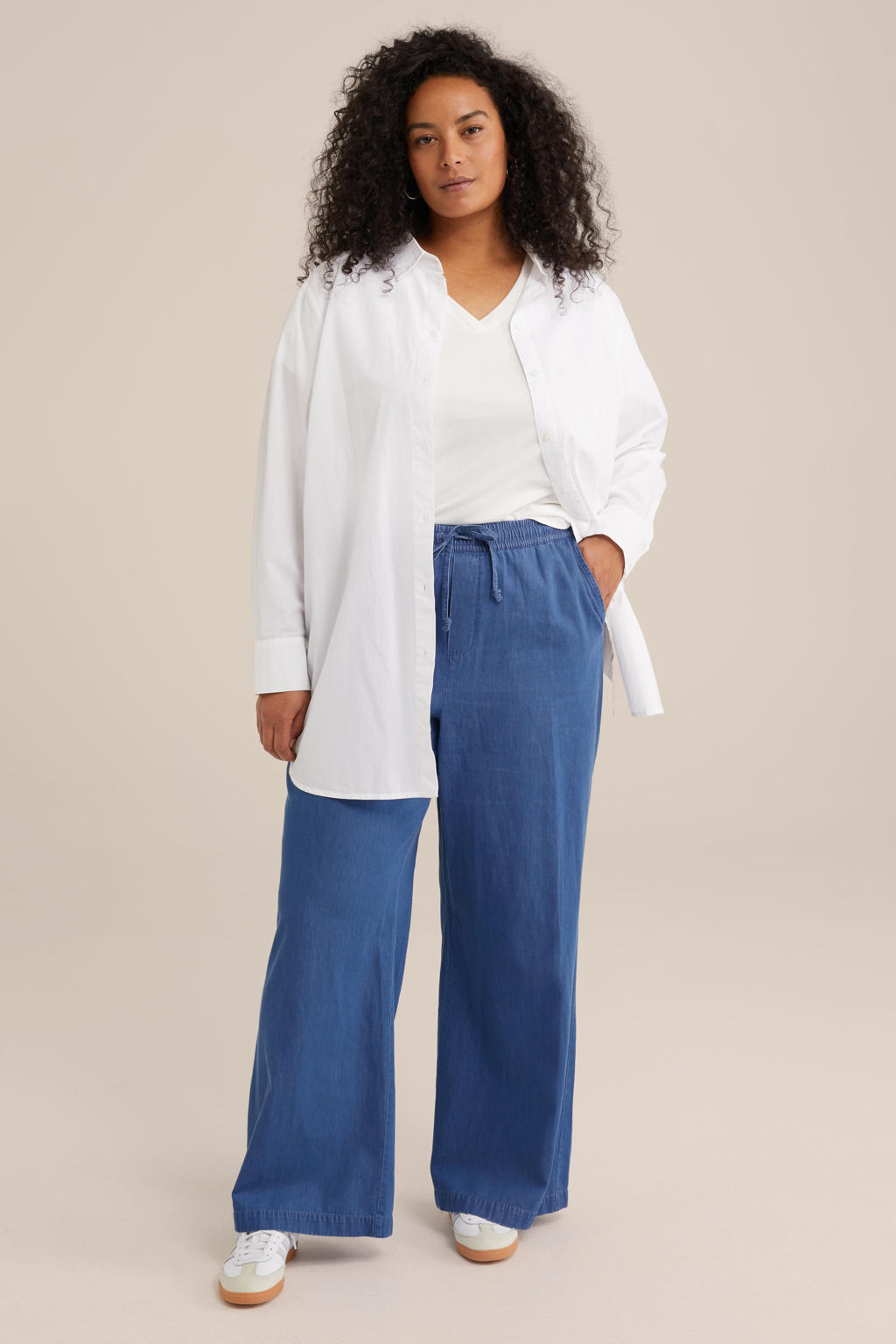 WE Fashion Blue Ridge straight jeans medium blue denim | wehkamp