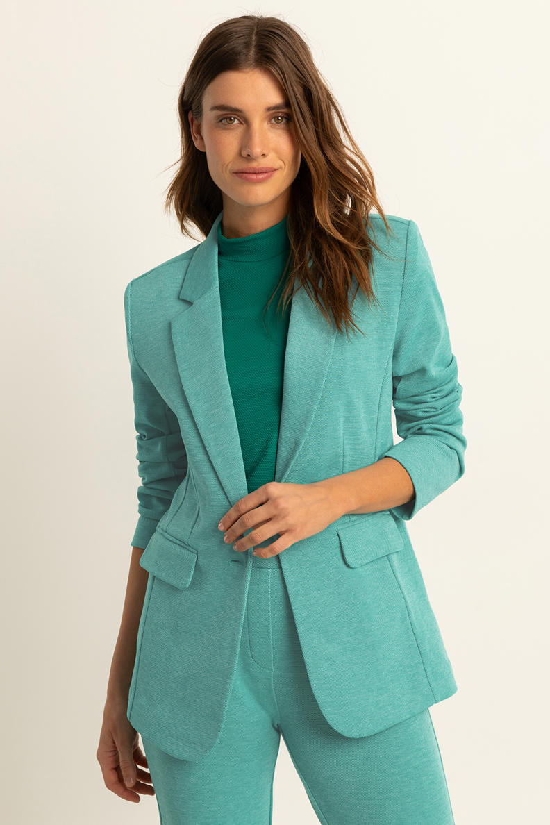 Expresso regular blazer turquoise | wehkamp