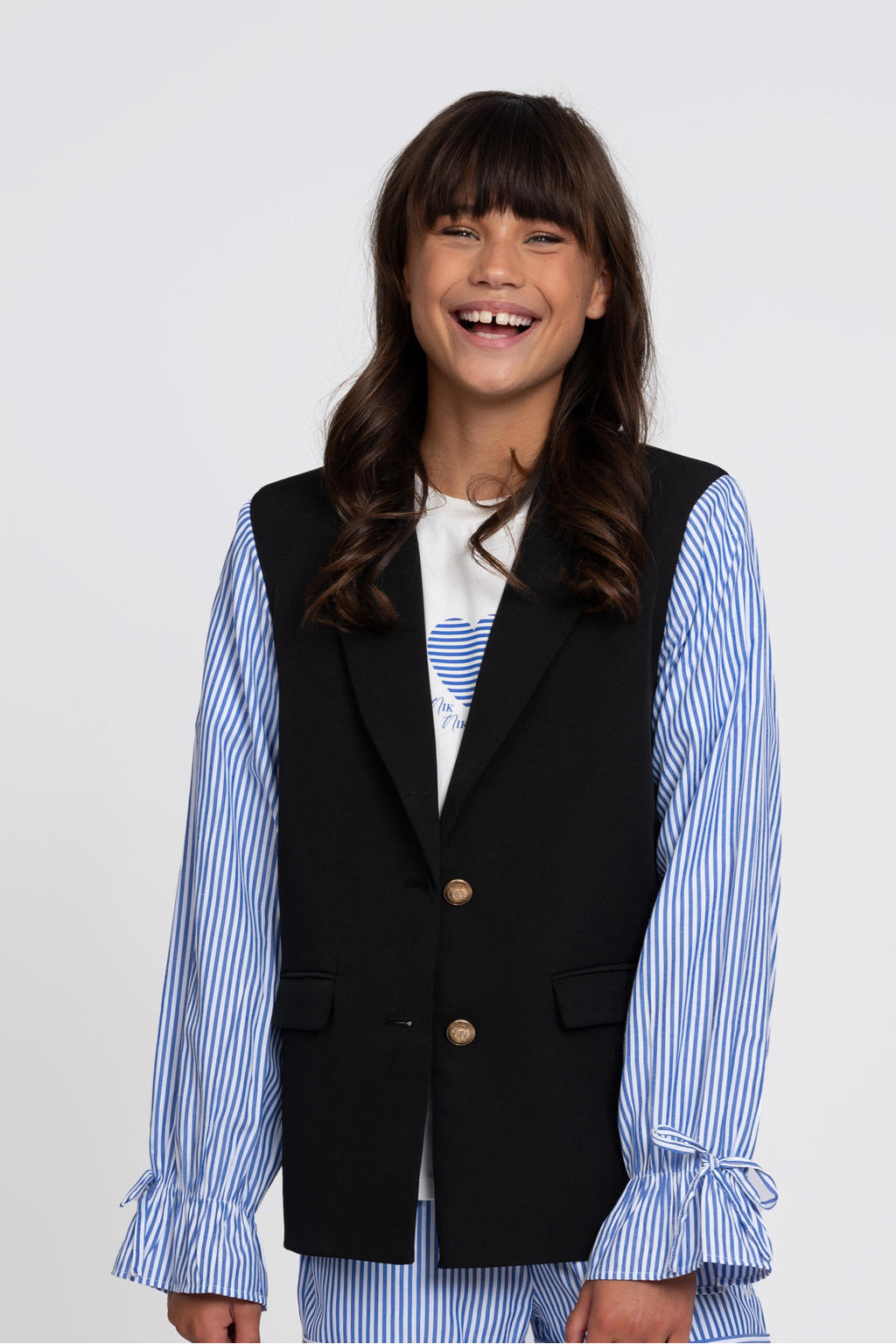 NIK&NIK Blazer met gestreepte mouwen | wehkamp