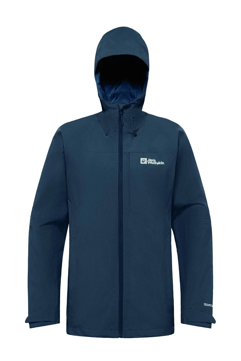 Jack Wolfskin outdoor jas Tempest donkerblauw | wehkamp