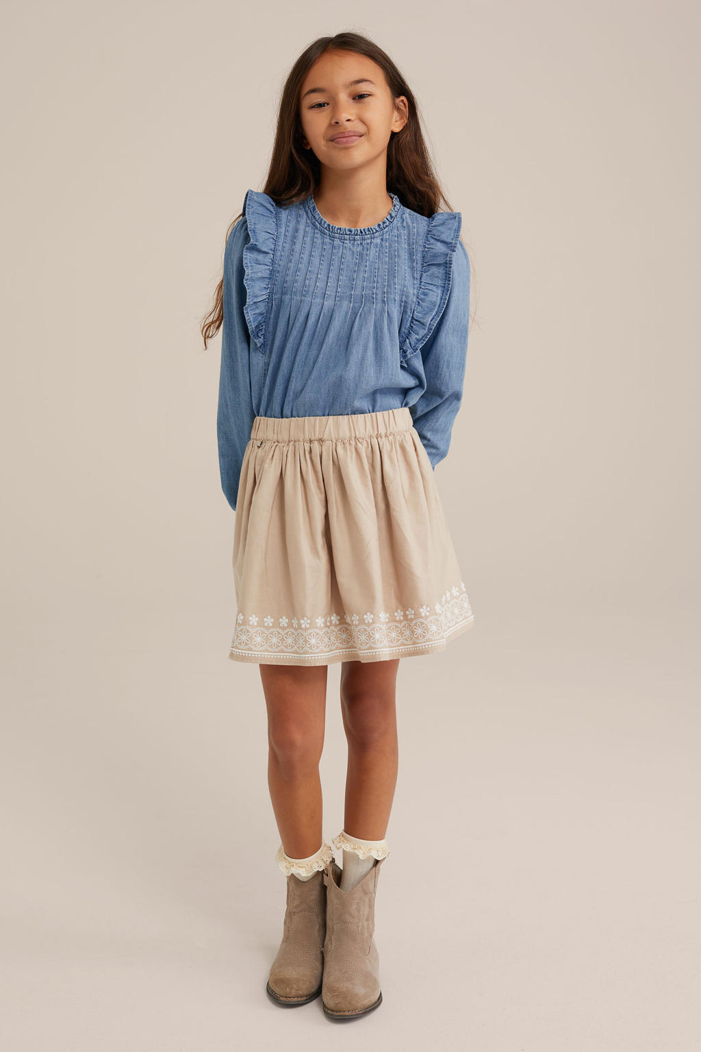 WE Fashion korte rok beige kopen? | Morgen in huis | wehkamp