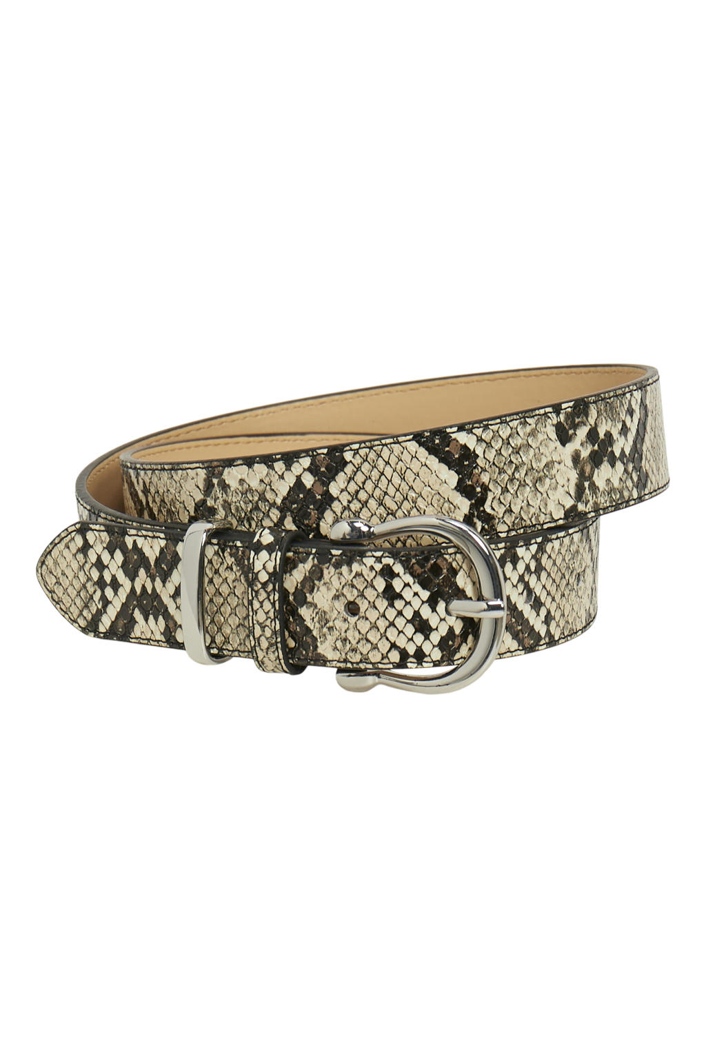 OBJECT riem met slangenprint OBJDAFNE beige | wehkamp