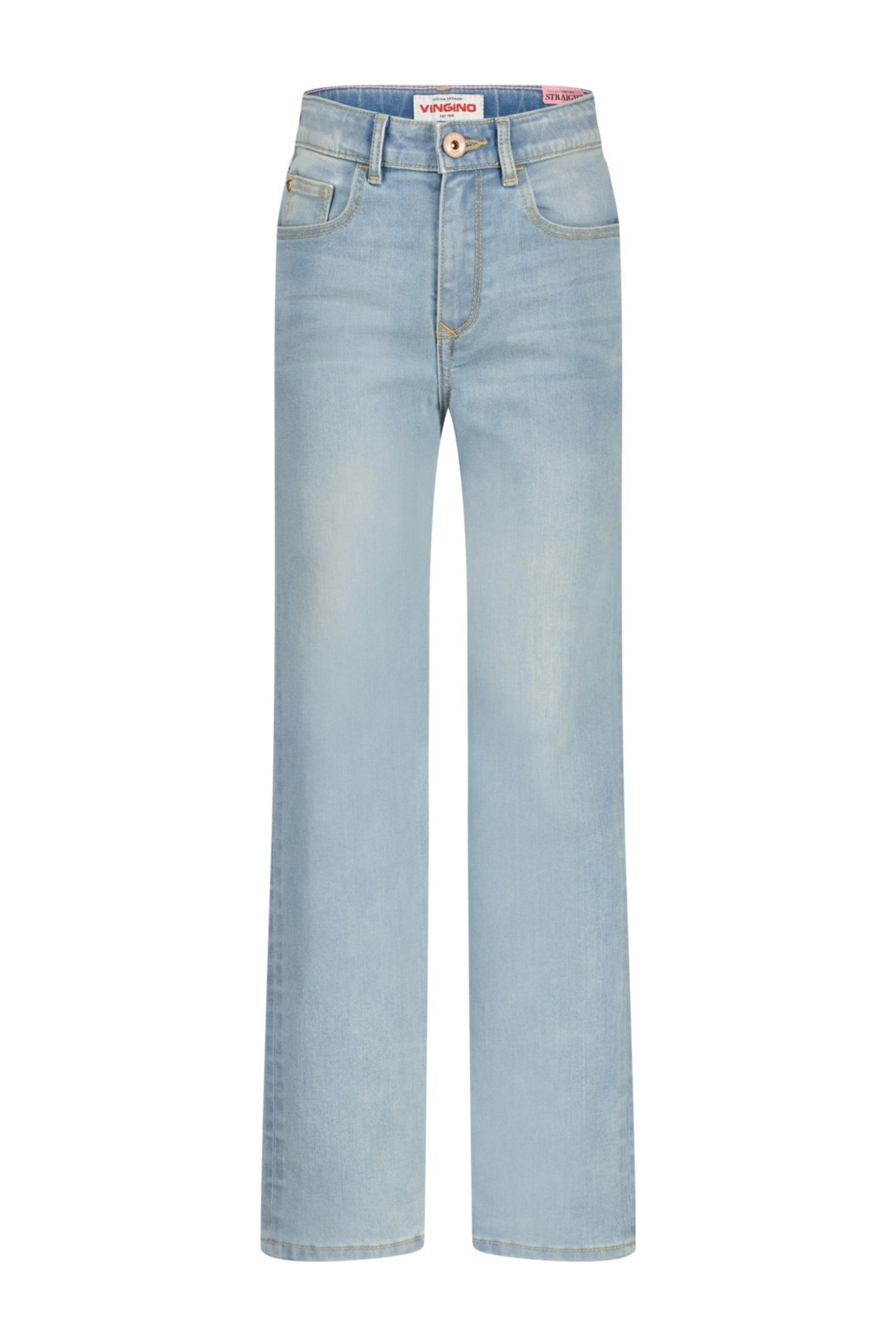 Vingino straight leg jeans light blue denim | wehkamp