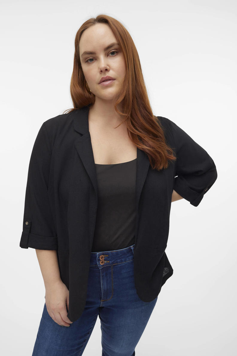 VERO MODA CURVE regular blazer zwart | wehkamp