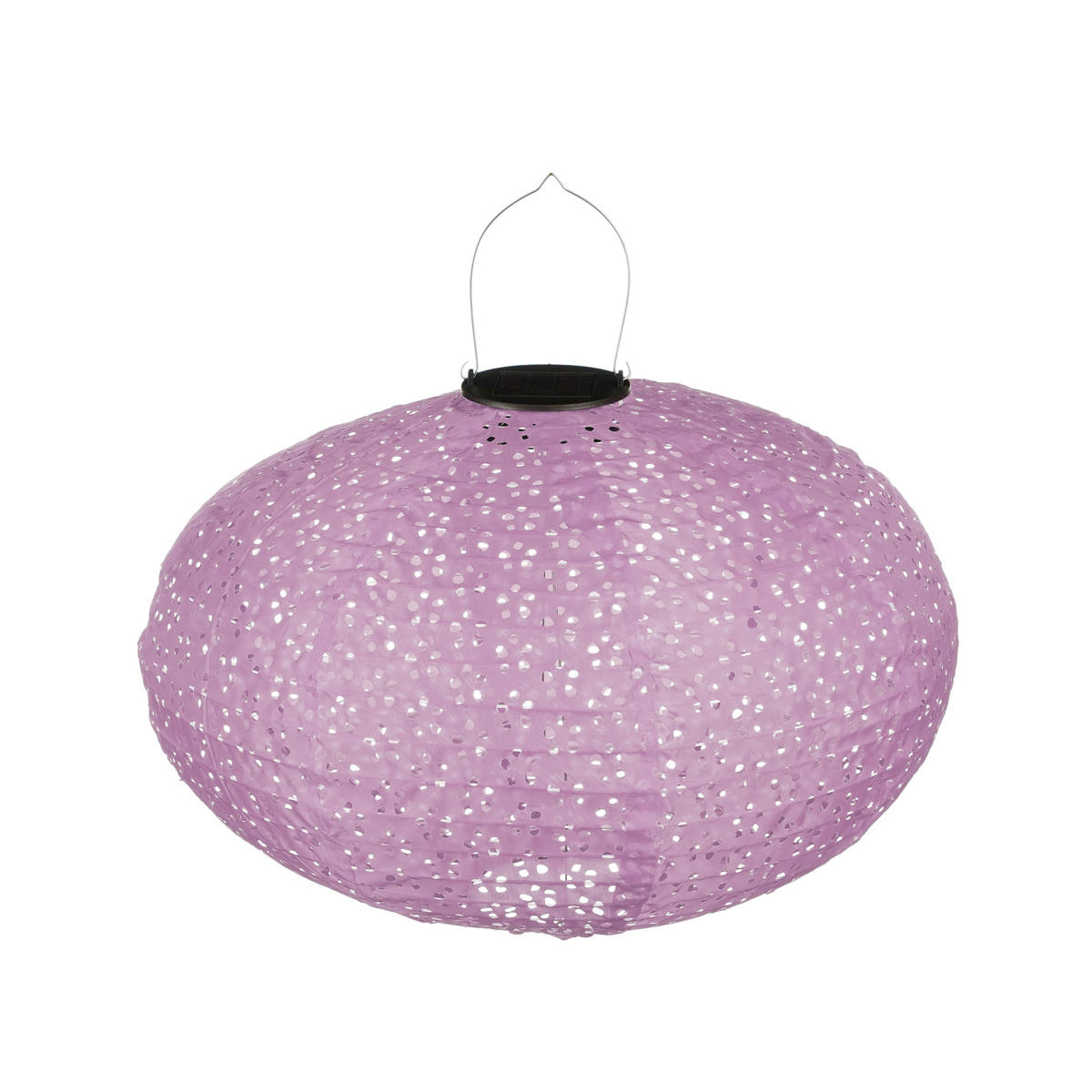 Luca Lighting lantaarn Luca paars (solar) (40x27 cm) | wehkamp