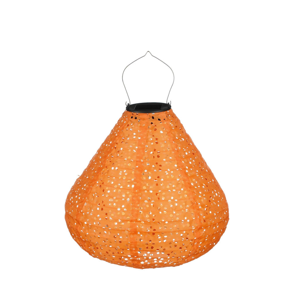 Luca Lighting lantaarn Luca oranje (solar) (30x29 cm) | wehkamp