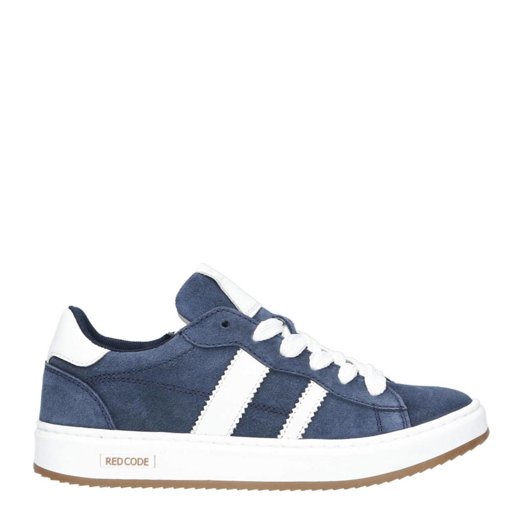 Red Code suède sneakers blauw/wit | wehkamp