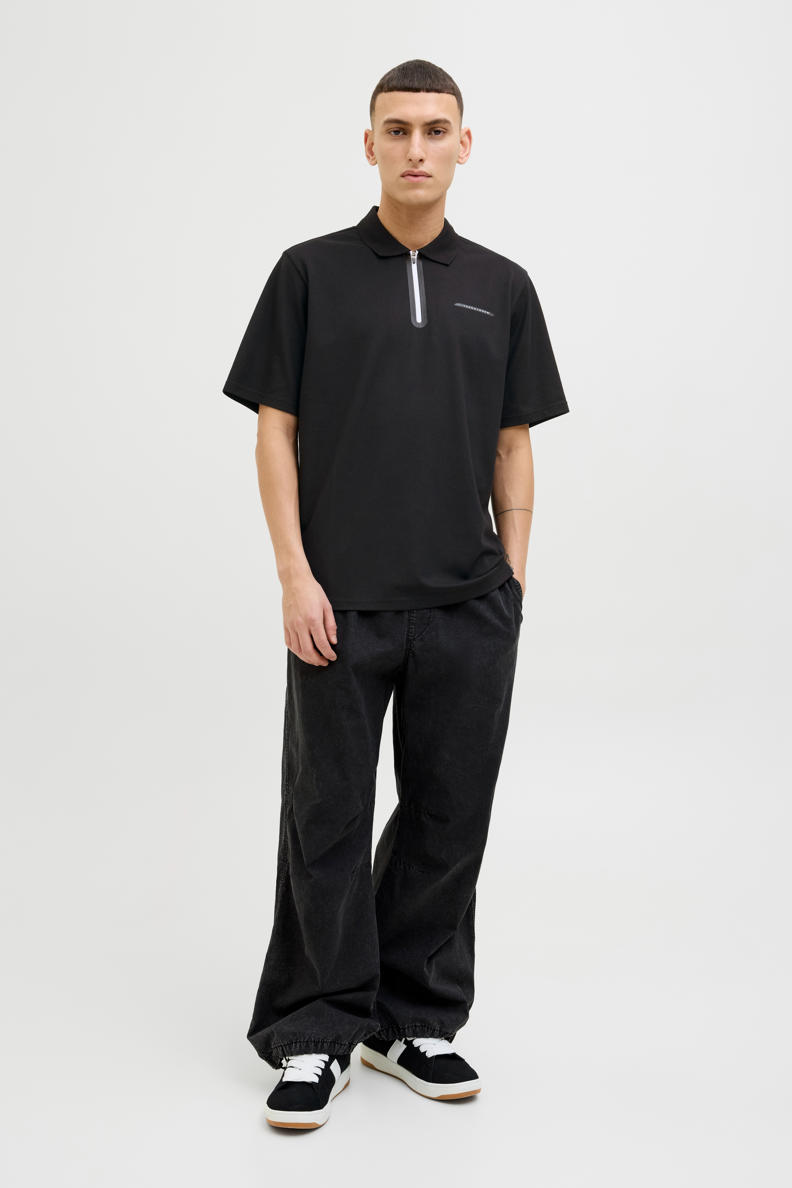 JACK & JONES CORE regular polo zwart | wehkamp