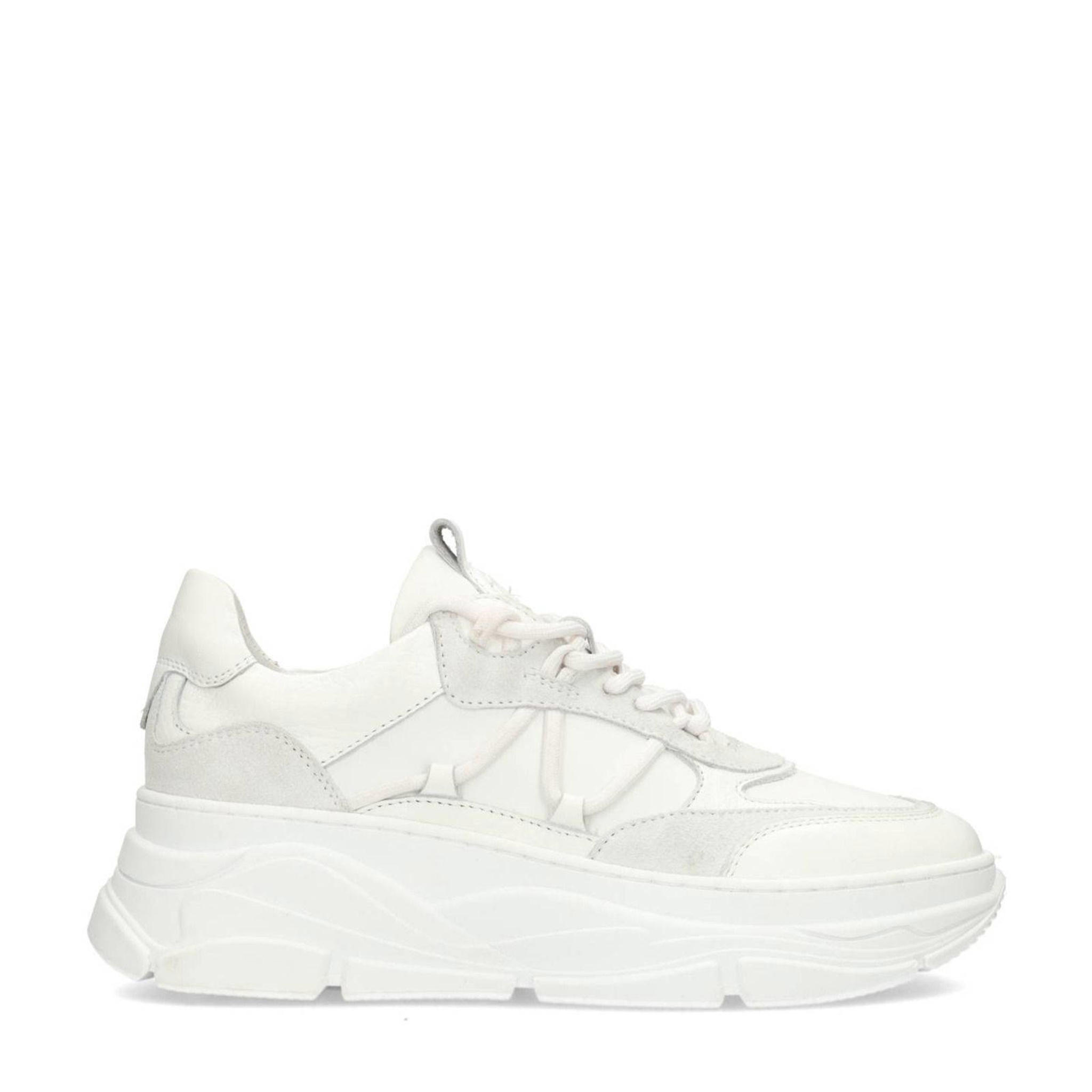 PS Poelman Jilly chunky leren sneakers wit | wehkamp