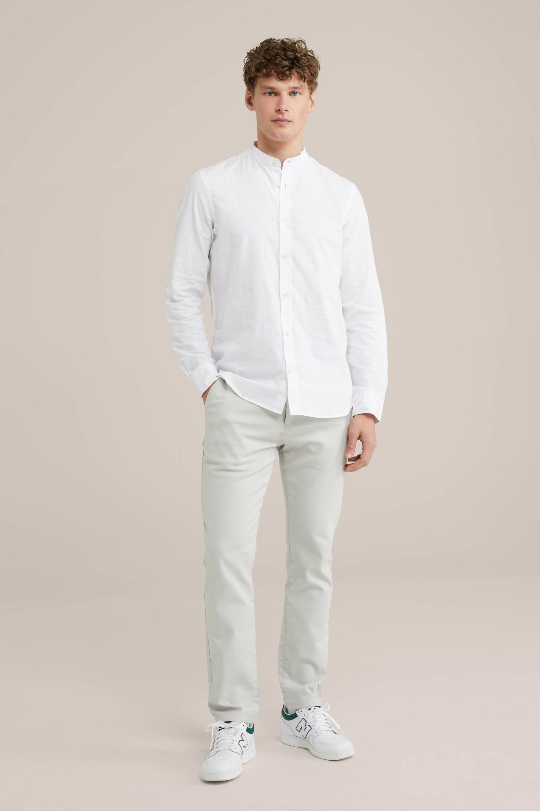 WE Fashion slim chino ecru kopen? | Morgen in huis | wehkamp