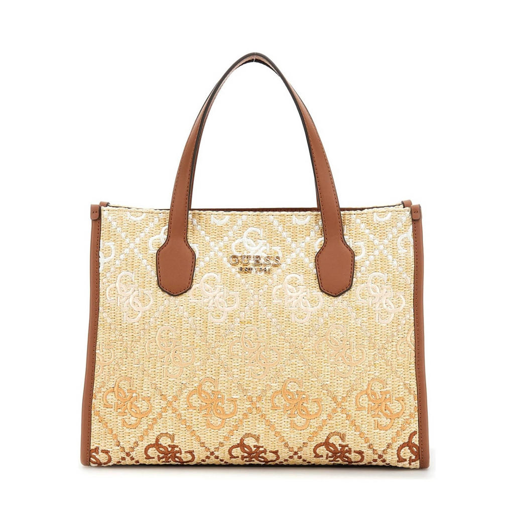 GUESS handtas Silvana naturel/cognac | wehkamp