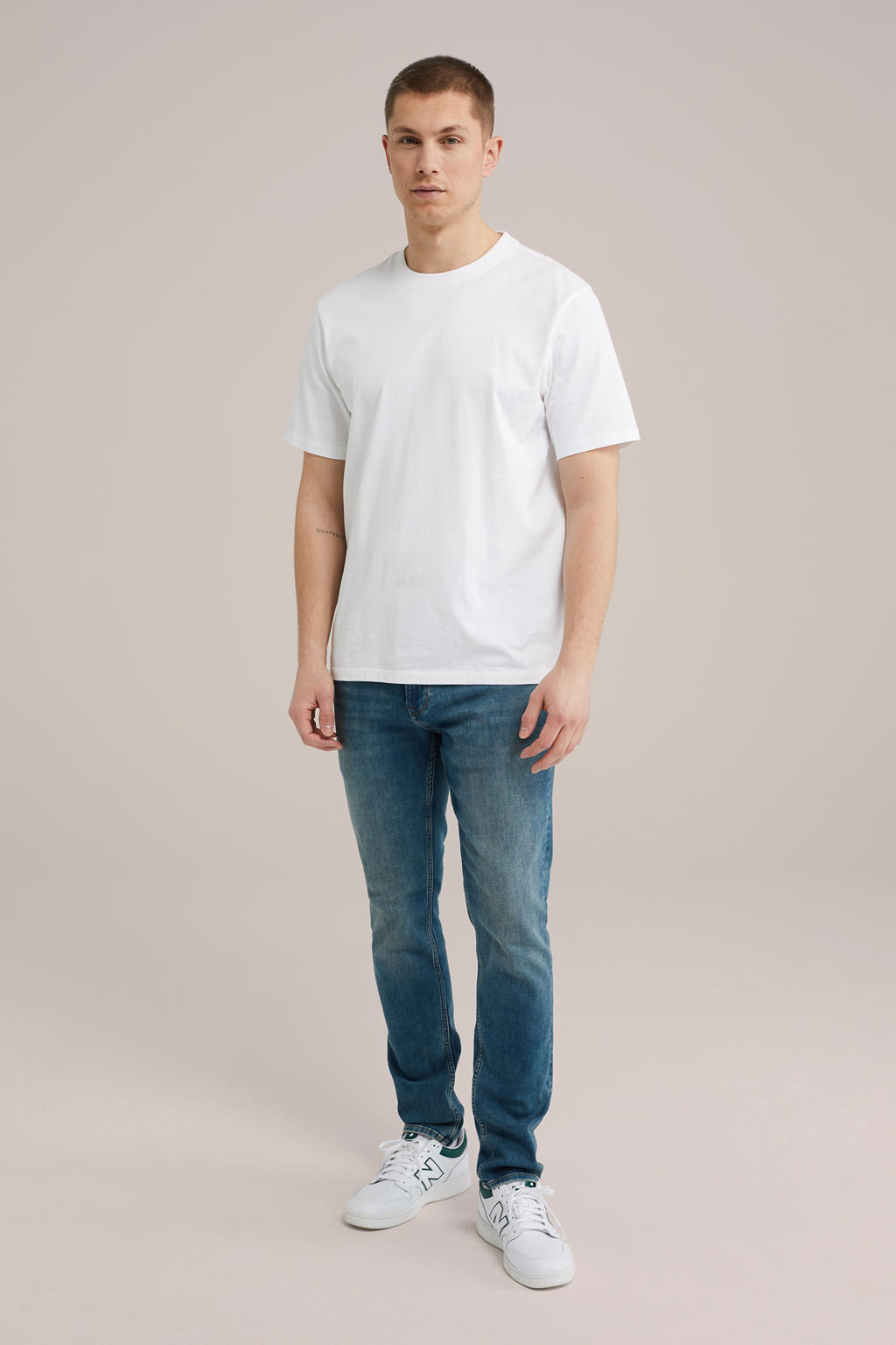 WE Fashion Blue Ridge slim fit jeans green cast denim | wehkamp
