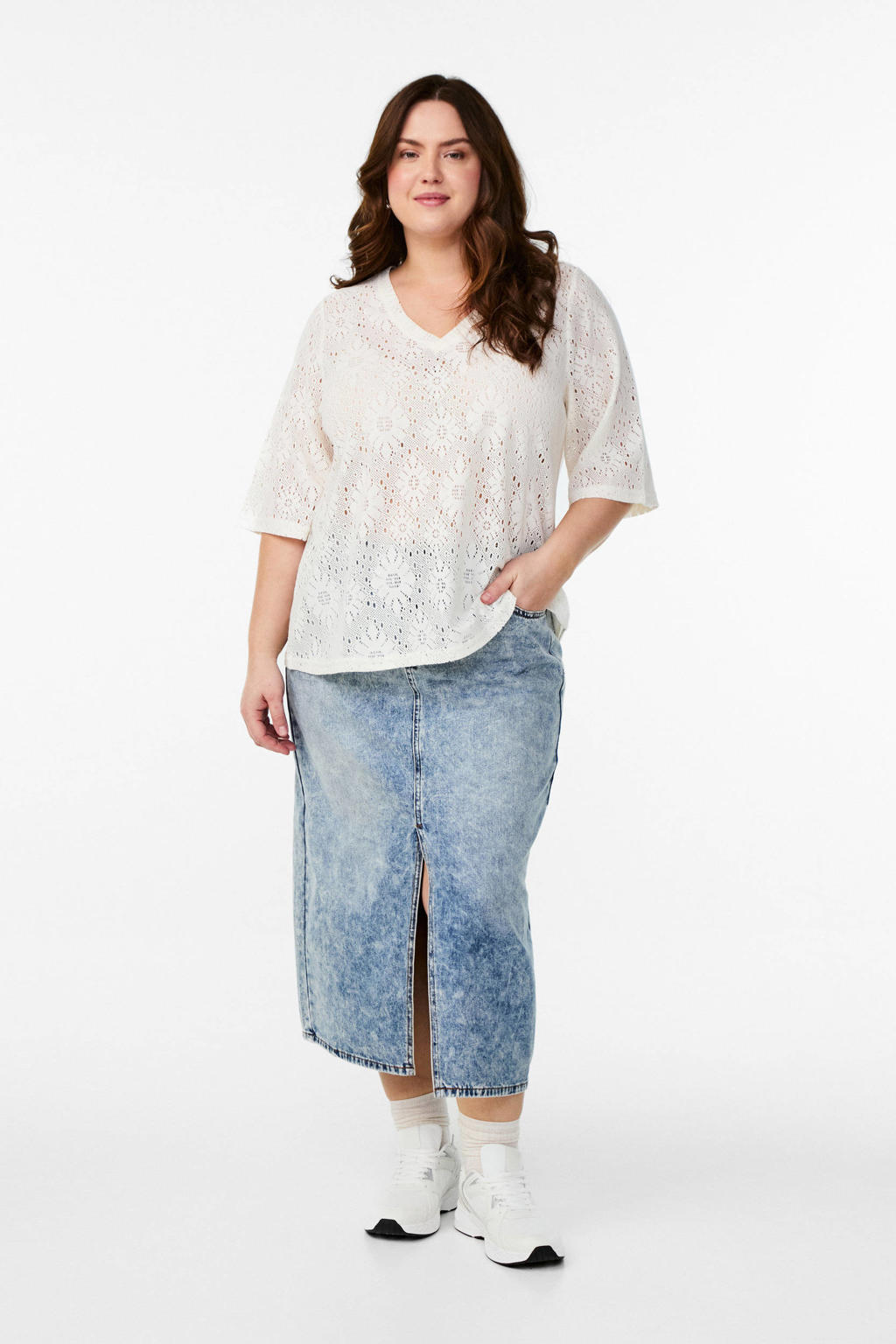 Zizzi top ecru kopen? | Morgen in huis | wehkamp