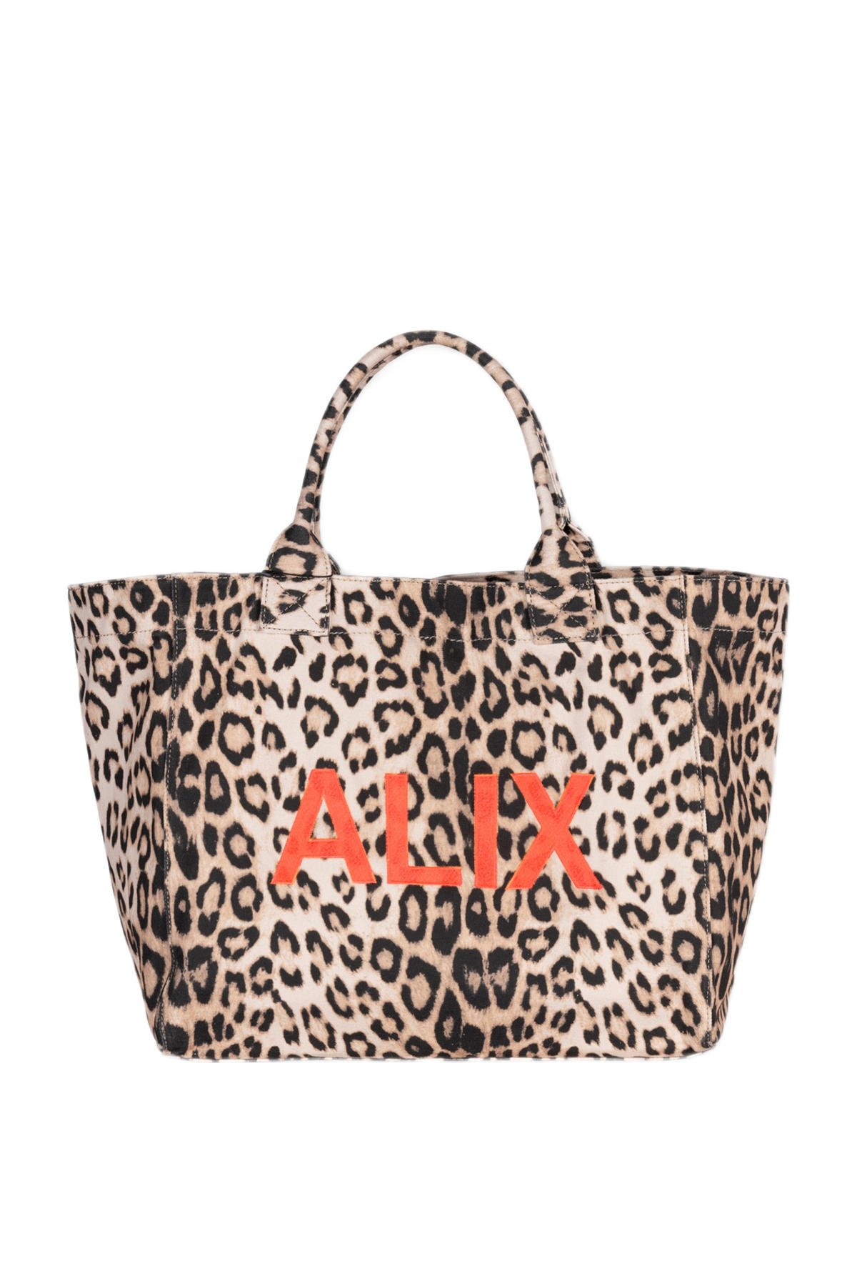 Alix the Label shopper met panterprint bruin | wehkamp