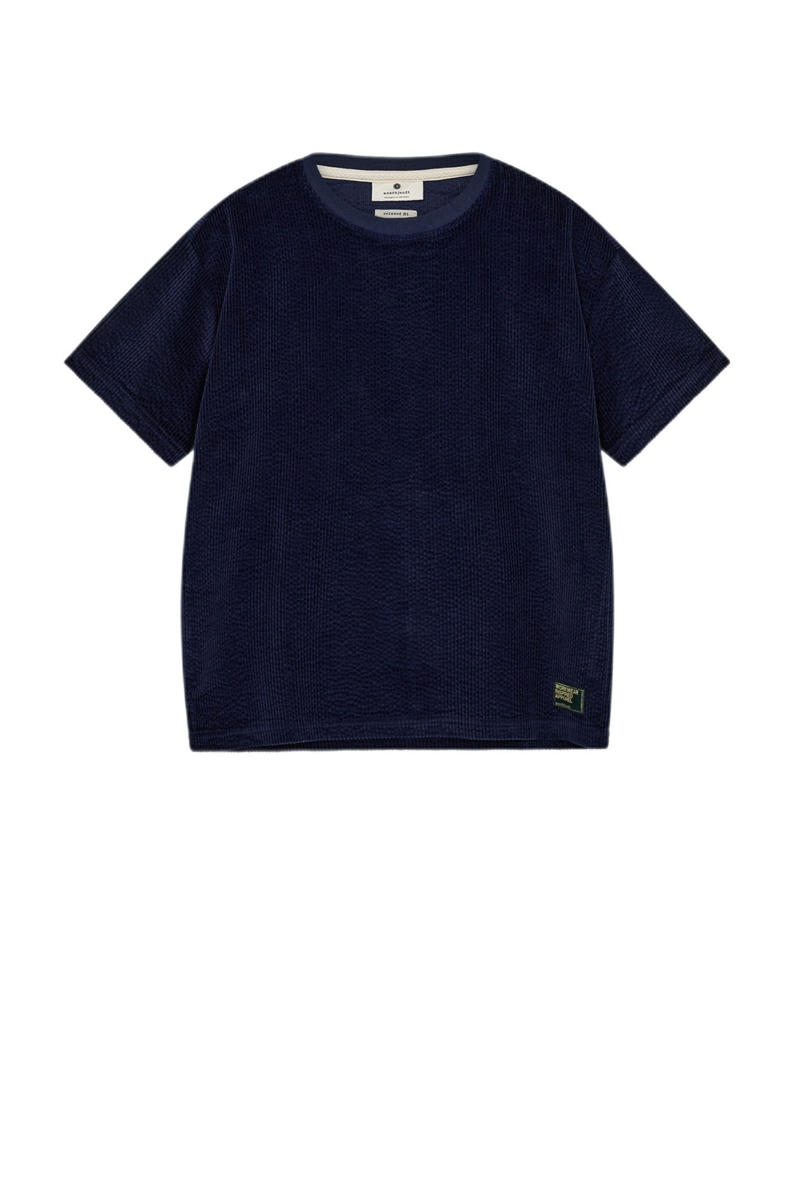 Anerkjendt corduroy T-shirt donkerblauw | wehkamp