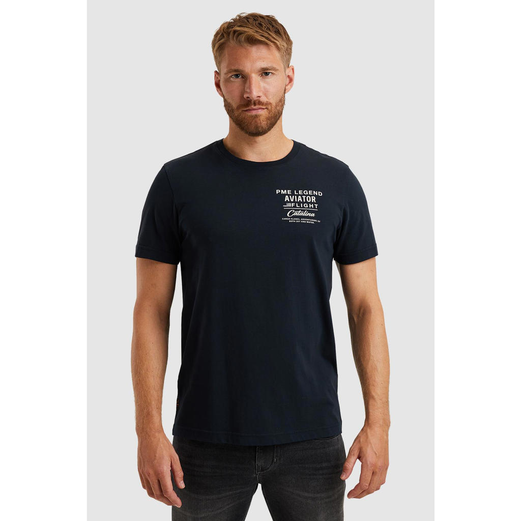 PME Legend T-shirt donkerblauw | wehkamp