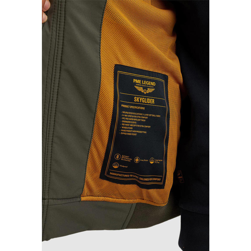 PME Legend SKYGLIDER softshell jas donkergroen | wehkamp