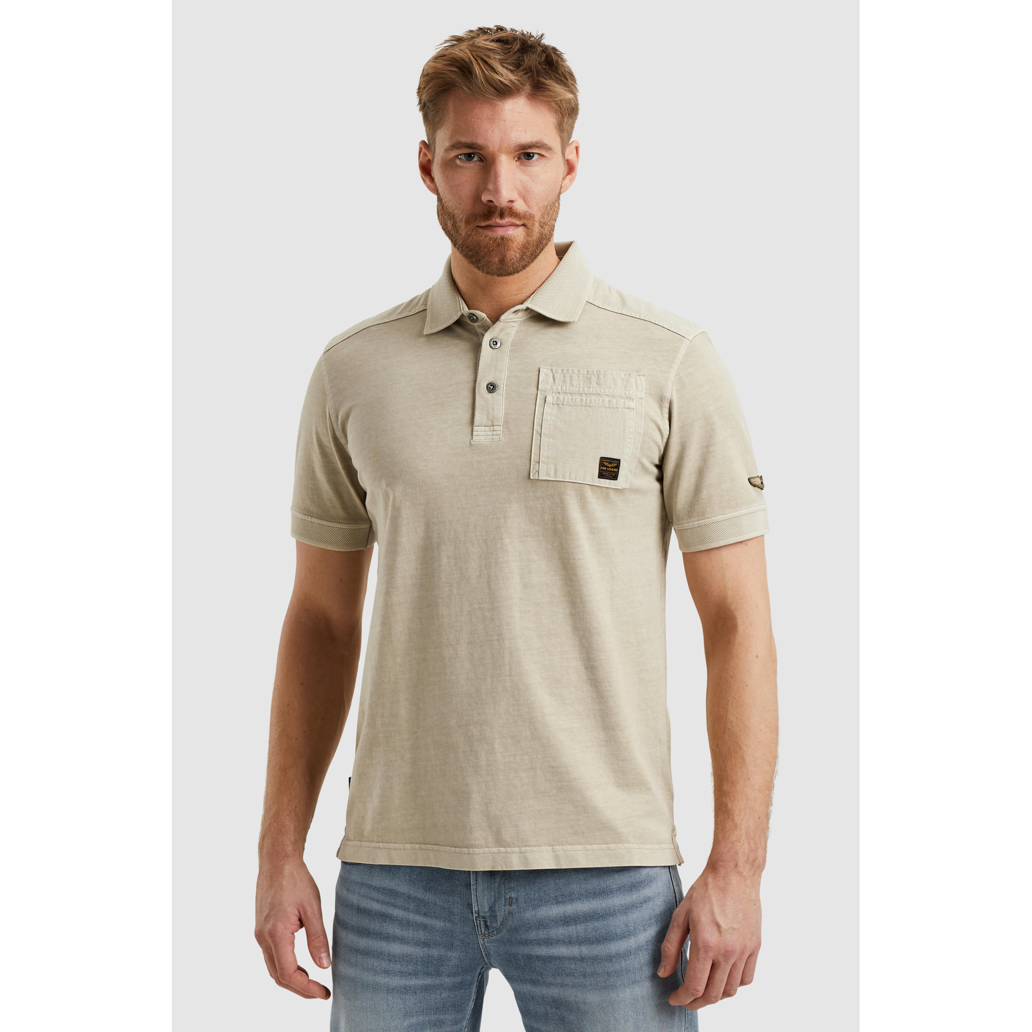 PME Legend regular polo beige | wehkamp
