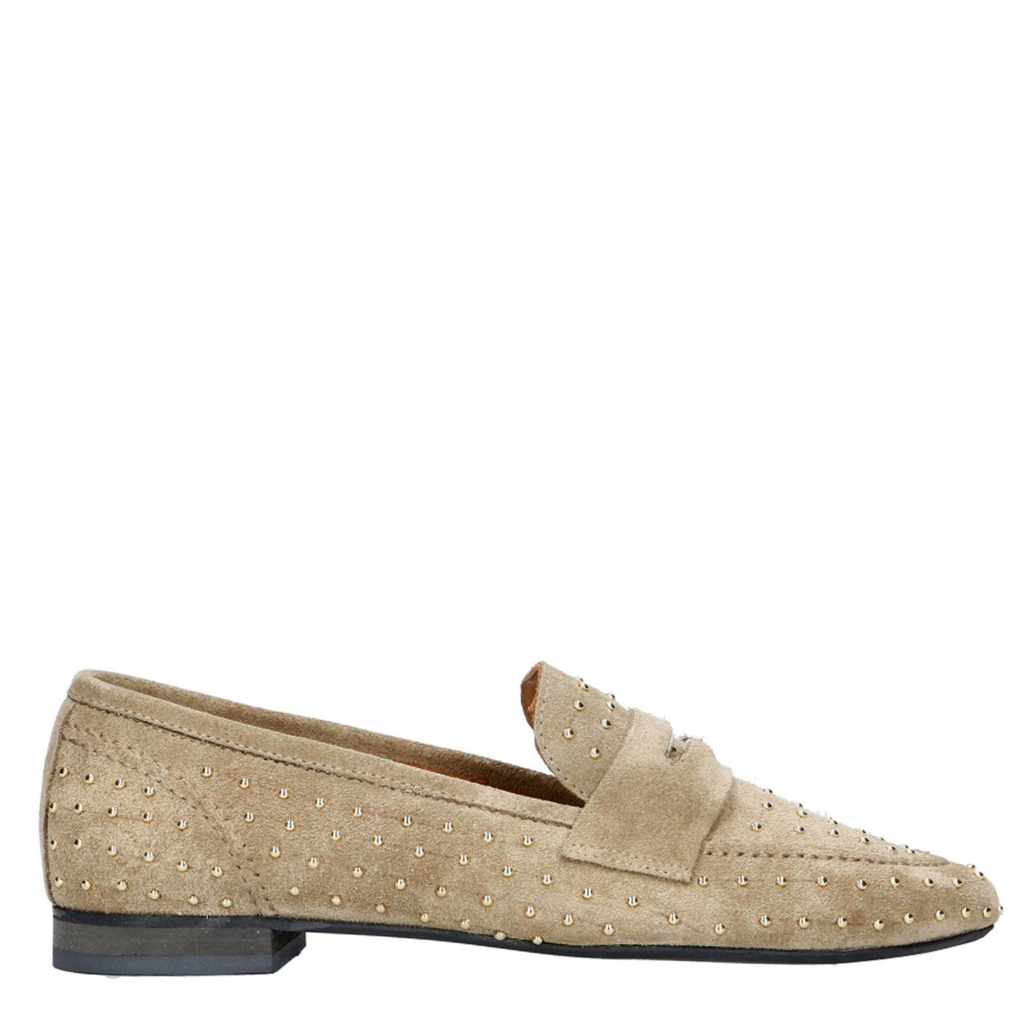 Babouche Maya-2 suède loafers taupe | wehkamp
