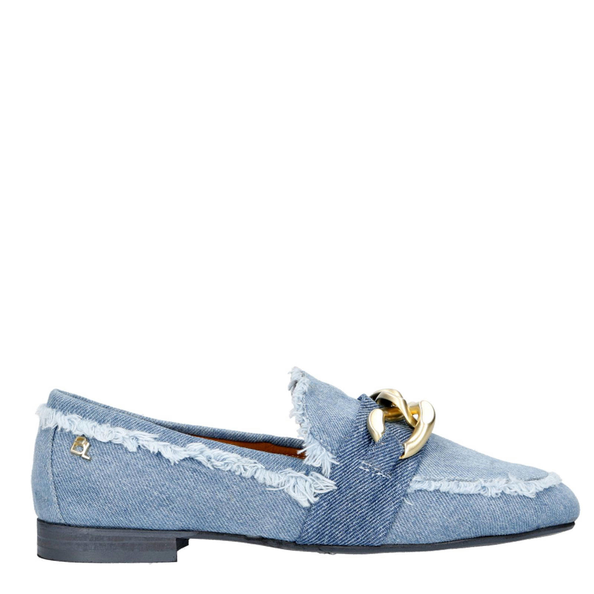 Babouche Pien denim loafers blauw | wehkamp