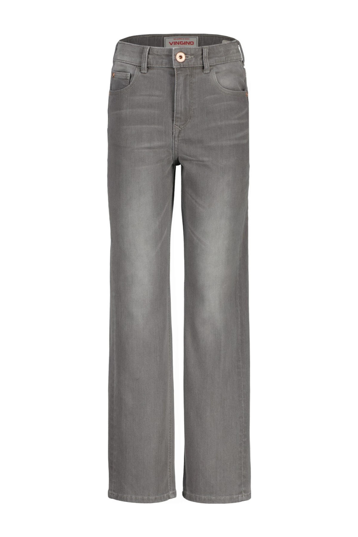 Vingino straight fit jeans grey denim | wehkamp