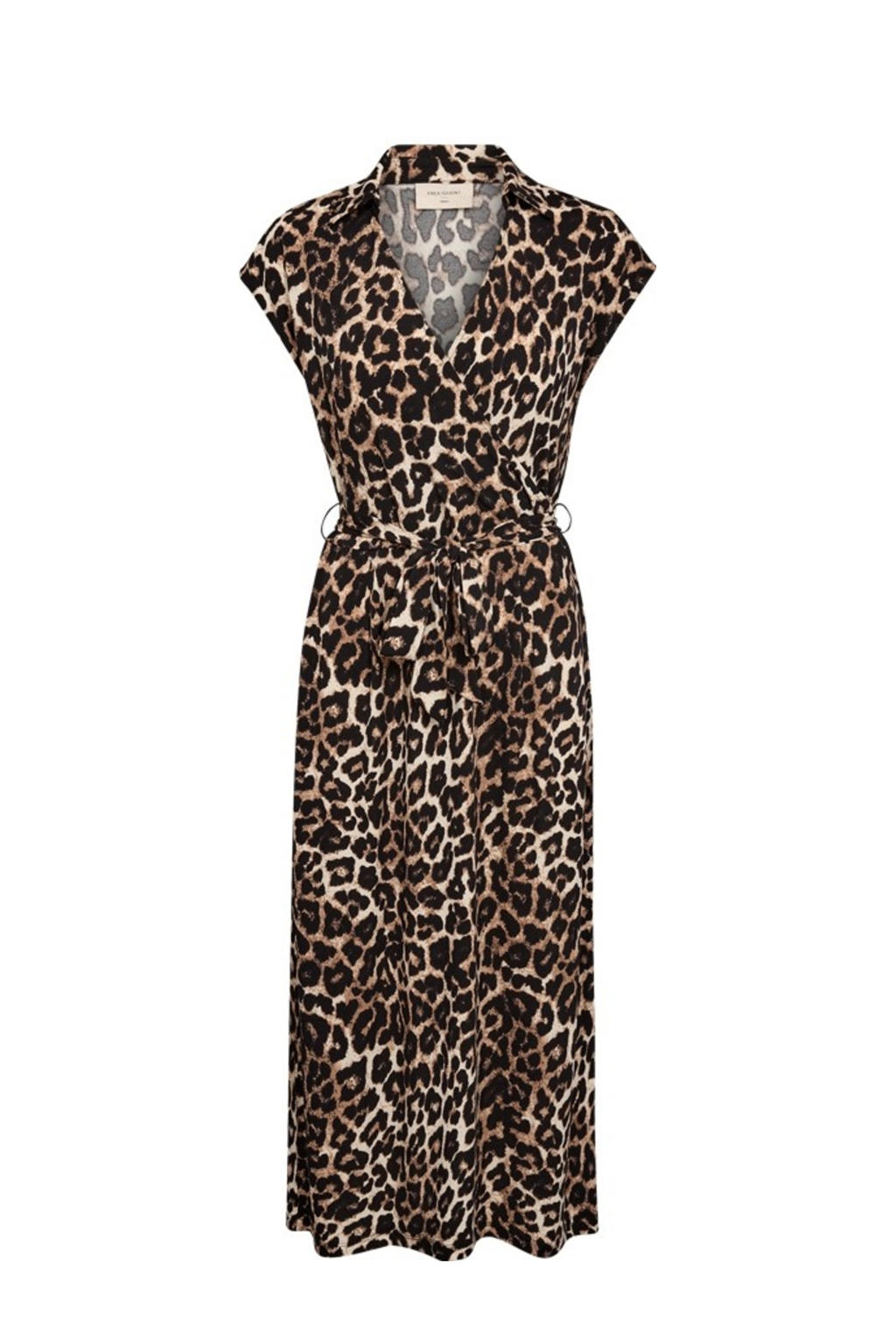 FREEQUENT wikkel-/overslagjurk bruin | wehkamp