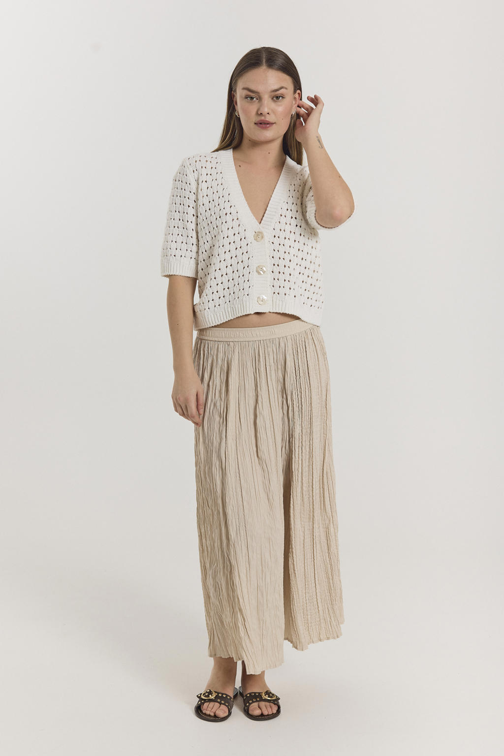 FREEQUENT plissé rok ecru kopen? | Morgen in huis | wehkamp