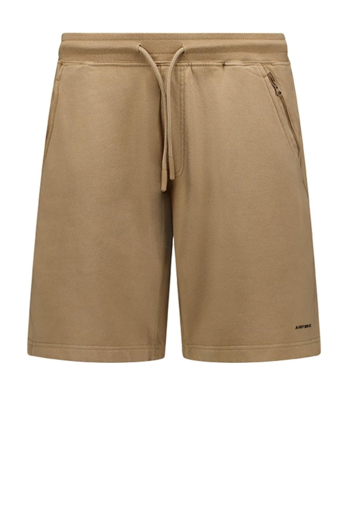 Airforce regular sweatshort lichtbruin | wehkamp