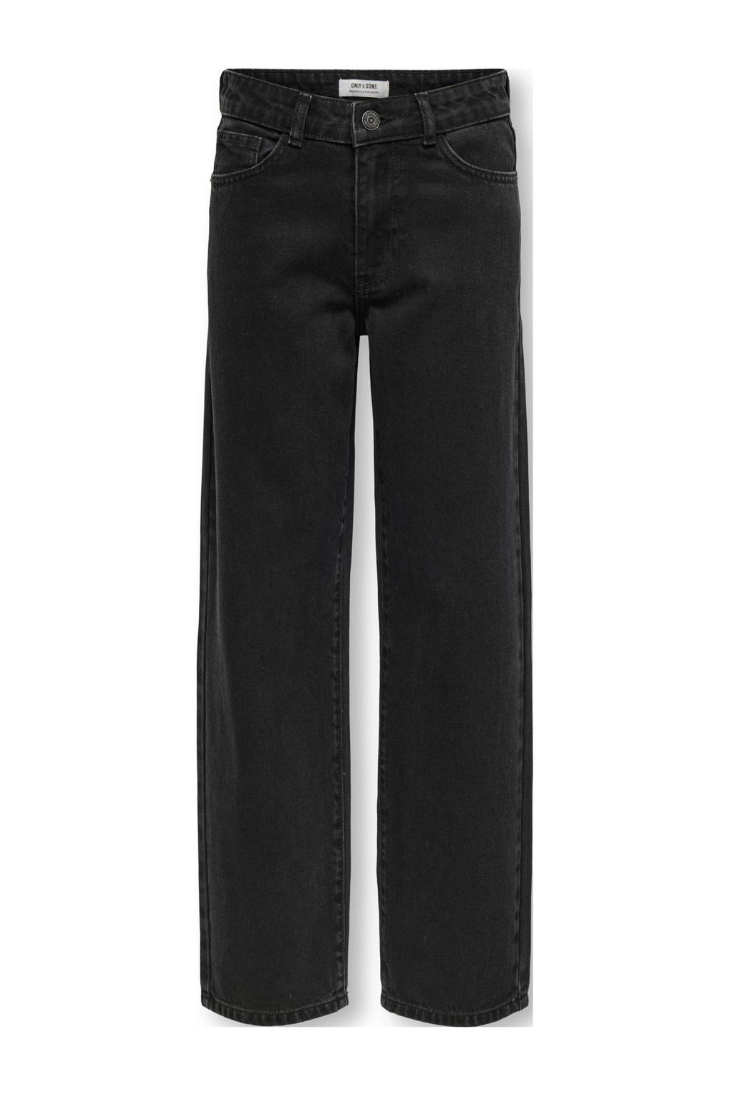 ONLY & SONS JUNIOR loose fit jeans black denim | wehkamp