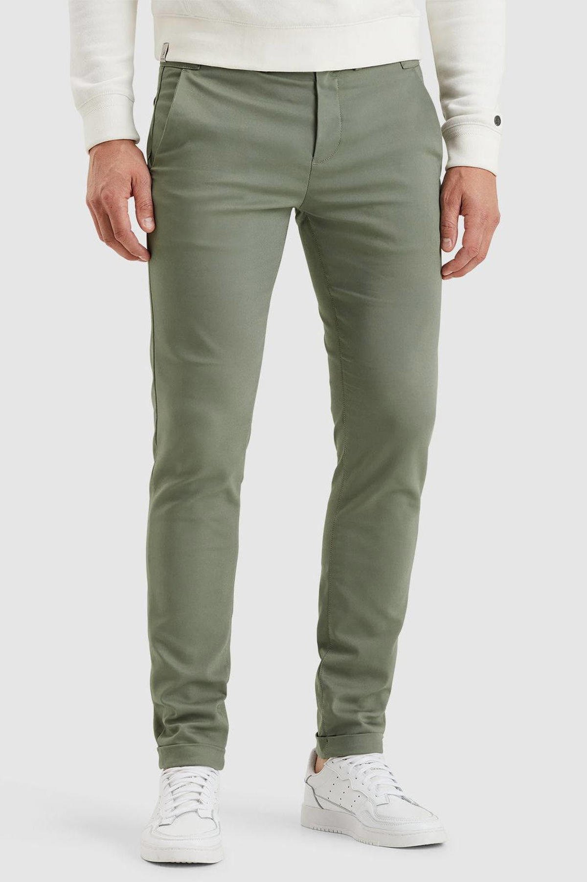 Cast Iron slim chino RISER groen | wehkamp