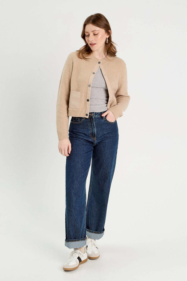 Cache Cache vest camel rib gebreid | wehkamp