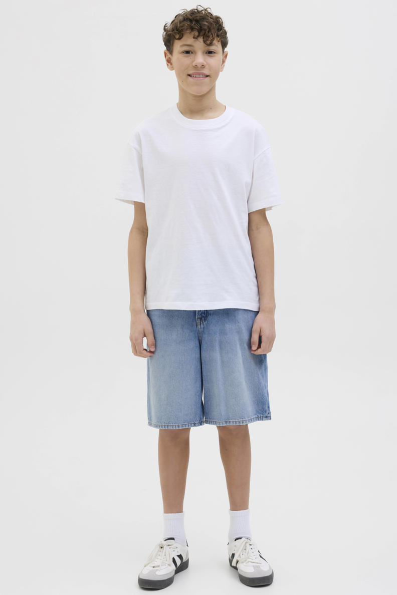 JACK & JONES JUNIOR denim short light blue denim | wehkamp